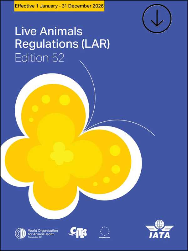 IATA Live Animals Regulations 2026, 52. Edition, englisch | Online-Version | Englische Fassung ...